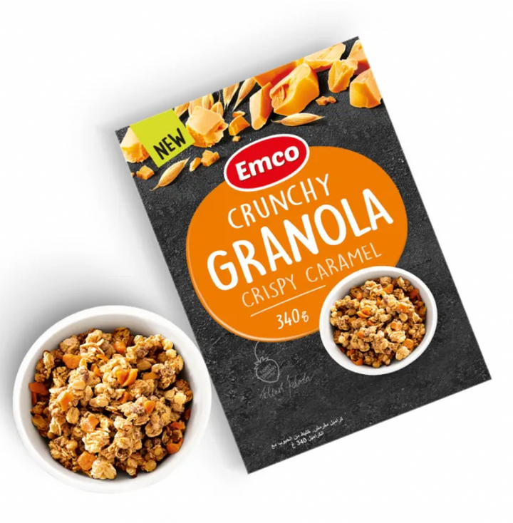 Emco Crunchy Granola Crispy Caramel 340g – SUNMART by suncoast brands